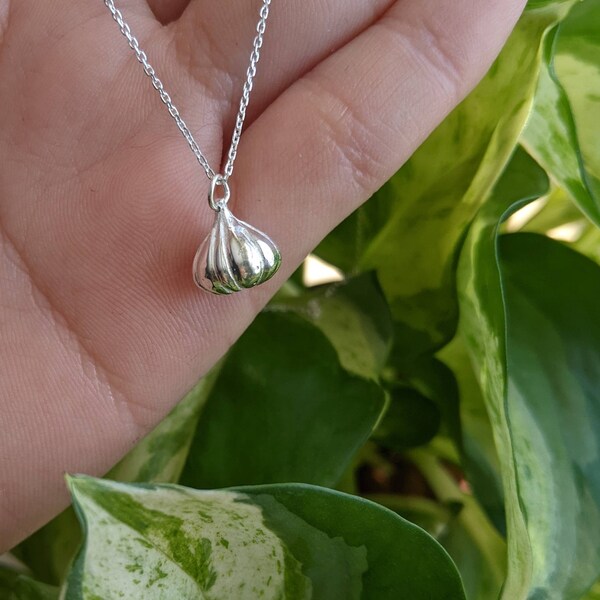 Gold Garlic Chain Necklace, Lucky Charm, Evil Eye Protection Necklace ...