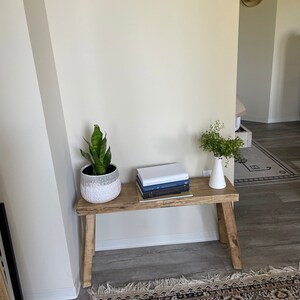 Rustic Wooden Display Bench - Etsy