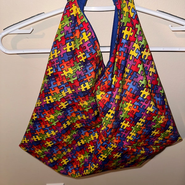 Reversible Tote Bag PDF Sewing Pattern and Manual / Small Easy Tote Bag ...