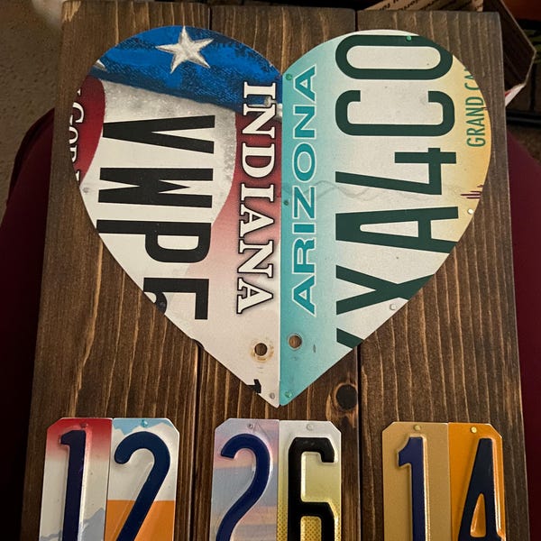 Custom License Plate Sign Personalized Gift for Any Occasion/ Unique ...