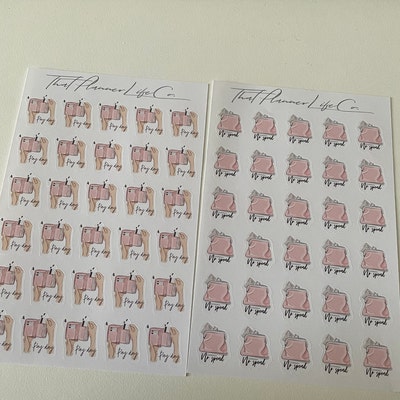 Rest Day Functional/icon Stickers, Planner Stickers, Erin Condren - Etsy