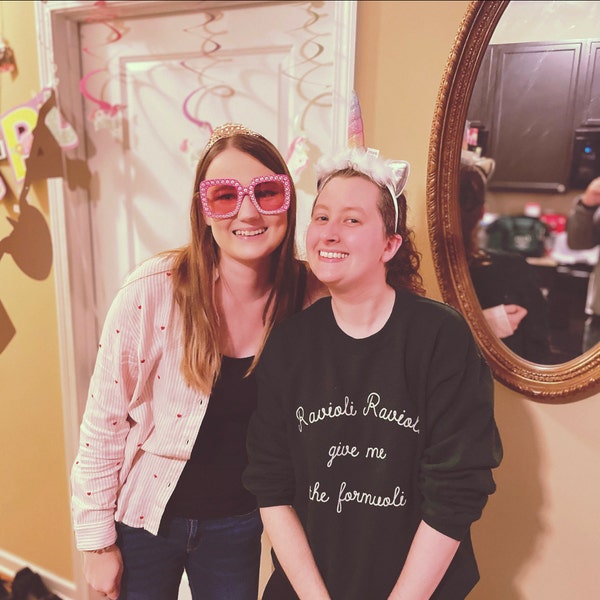Ravioli Ravioli Give Me the Formuoli Crewneck Sweatshirt - Etsy