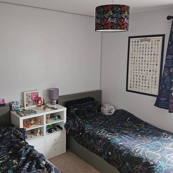 Games Controller, Gaming Fabric Ceiling Light Shade or Table Lampshade ...