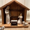 Wood Nativity Stable / 3 Sizes Stable for Willow Tree Creche Nativity ...