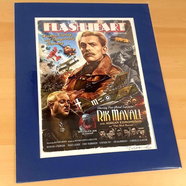 Affiche ancienne A3 signée Father Ted Speed 3 en édition limitée. Art ...