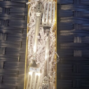 Mr Mrs Wedding Forks Wedding Cake Forks Vintage Silverplate | Etsy