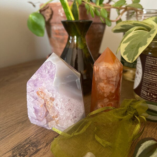 Purity Crystals Kit, Crystals Set, Selenite, Clear Quartz, Blending ...