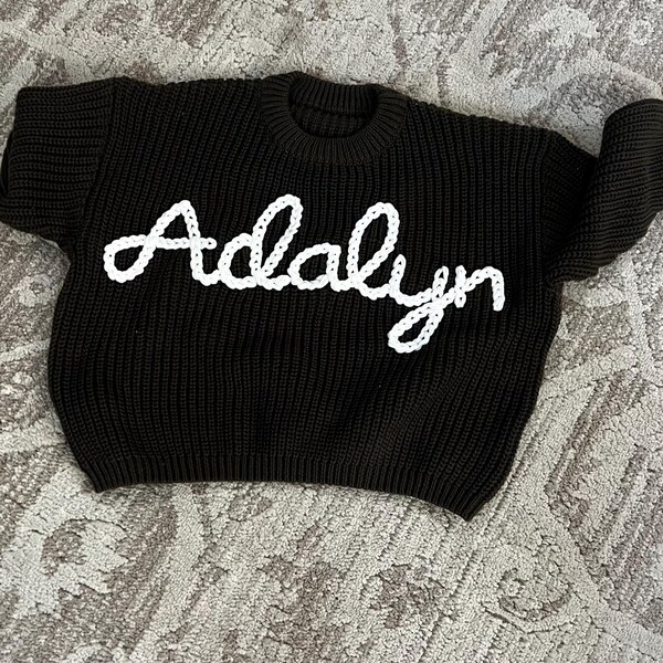 Hand Embroidered Sweater First Birthday Sweater,personalized Baby ...