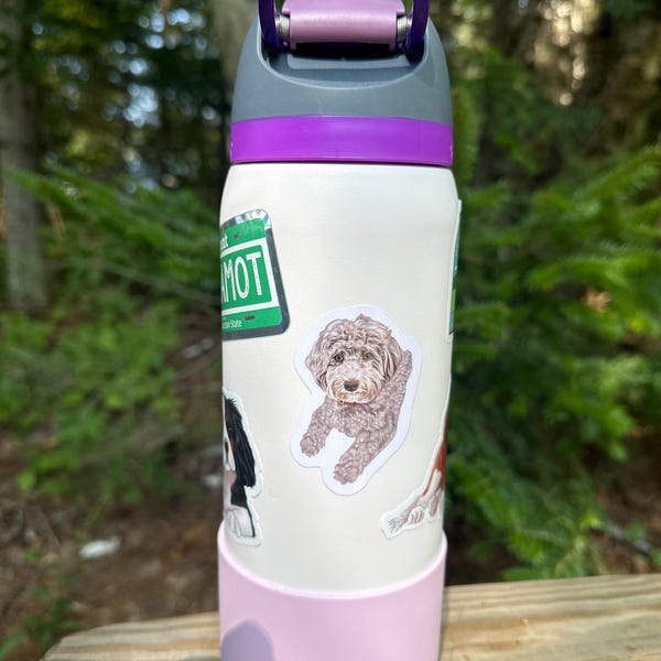 Personalized Dog Stickers Hand Drawn Custom Pet Sticker, Custom Dog ...