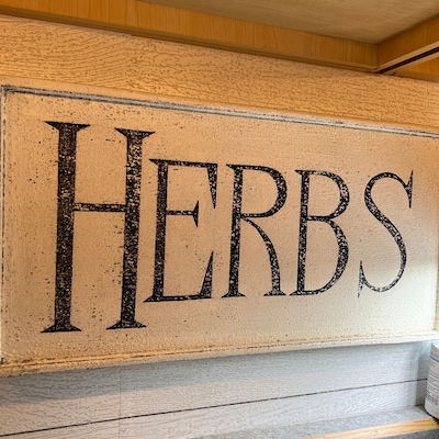 HERBS SIGN / Garden Signs, Vintage Style Signs, Hand Made Signs ...