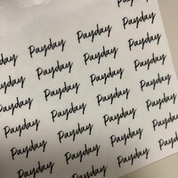 HANDWRITTEN Clear or Matte Word Planner Stickers , Transparent ...