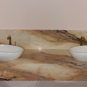 Luxury Marble Countertop With Basin - Etsy