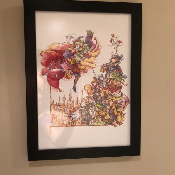 A4 / A5 Final Fantasy VI Art Print - FF6 Locke Cole, Terra Branford ...