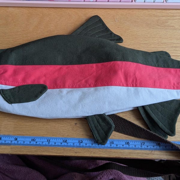 Rainbow Trout Sewing Pattern Fish Crossbody Bag Digital PDF - Etsy
