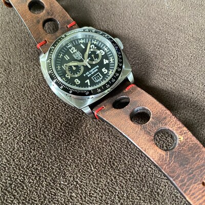 Rally Leather Watch Strap, Minimalist Watch Straps,18mm ,19mm, 20mm ...