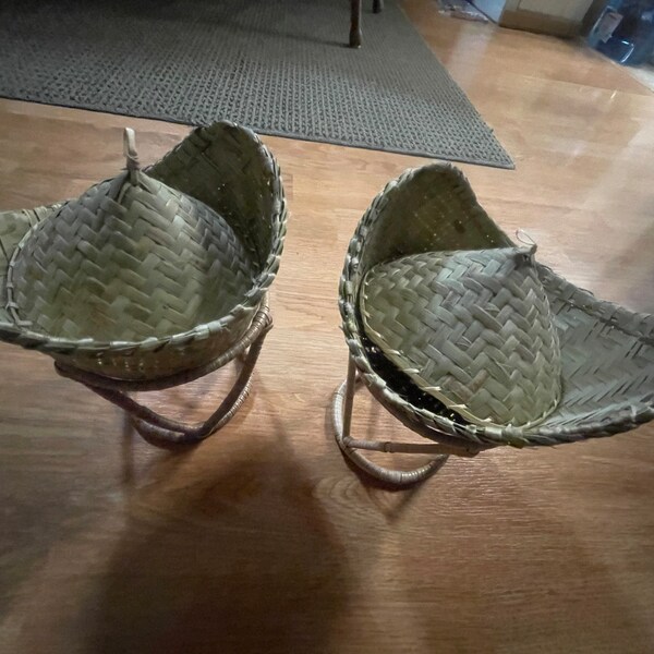 Lao/thai Mini Bamboo Rice Baskets. Perfect for Serving Single Servings ...