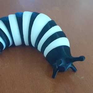 Zebra Slug 3D Printed Articulated Slug - Etsy