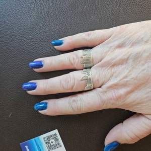 Custom City Ring Cityscape Ring Travel Ring Skyline Ring Statement Ring ...