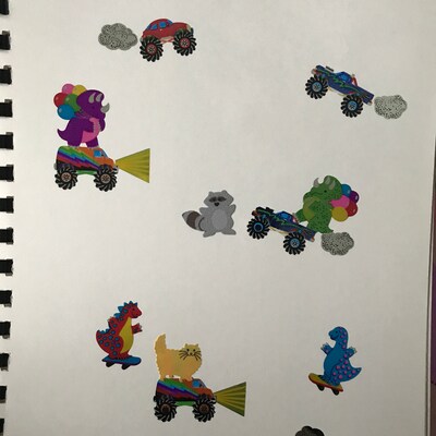 Vintage Rare Sandylion Pierrot Clown Stickers - Etsy