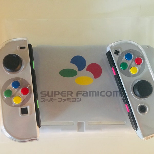 Custom Super Famicom Themed Nintendo Switch Joy-con Joycon Controllers ...
