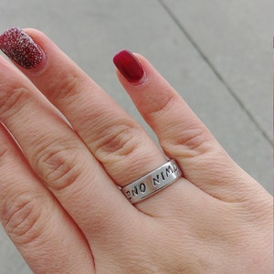 Twin One Twin Two Hand Stamped Sister Ring Set Twin - Etsy