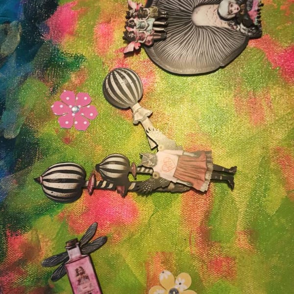 3 Alice in Wonderland Themed Character Cutouts for Altered Art/mixed ...