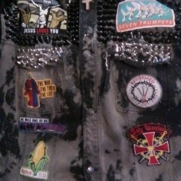 Bible Patch | Punk Patch | Christian Patch | Sew on | Embroidery ...