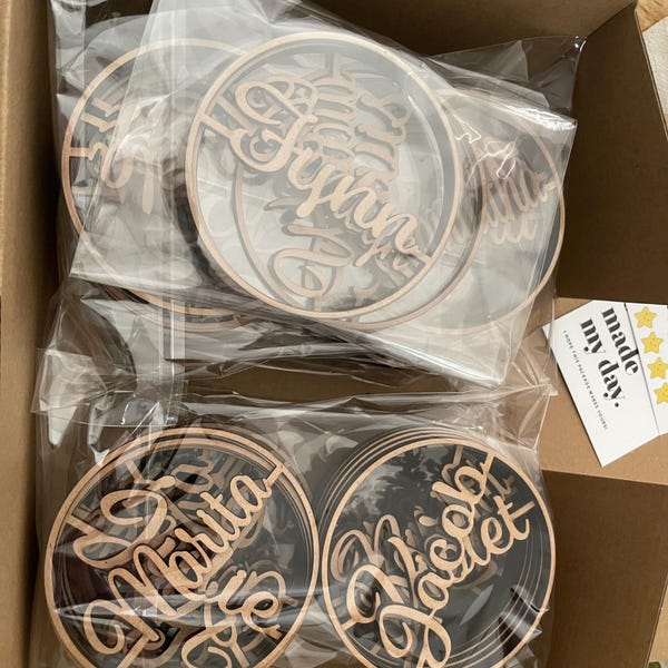 MDF Laser Cut Names | Wedding Place Names | Table Decoration - Etsy