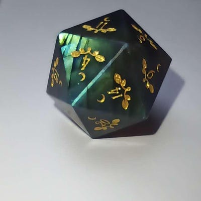 Dnd Dice Set Coral Fossil Polyhedral Dice Set Gemstone Set Dungeons and ...