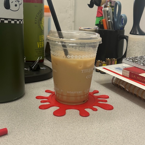 Splat Slime Splatter Coaster - 3D Printed - Etsy