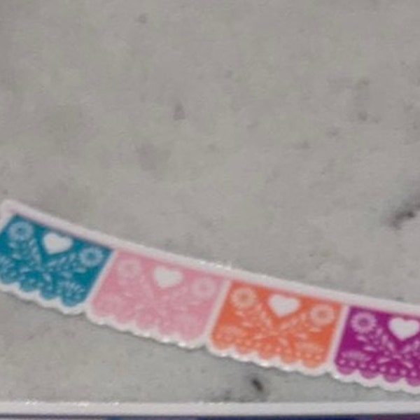 Papel Picado Sticker, Mexican Sticker, Mexico Sticker, Mexican Phrases ...