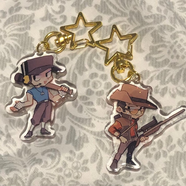 FINAL SALE Team Fortress 2 TF2 Chibi Acrylic Charms/keychains - Etsy