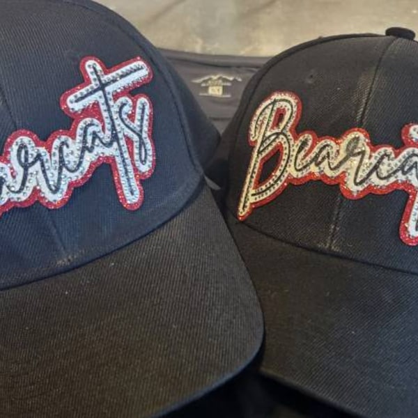 Merry Christmas Mega Bling Patch *3D Glitter Mascot Rhinestone Hat ...