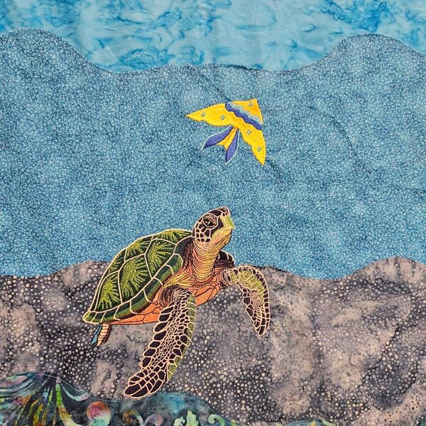 Turtle Embroidery Design Ocean Animal Embroidery - Sea Creature ...