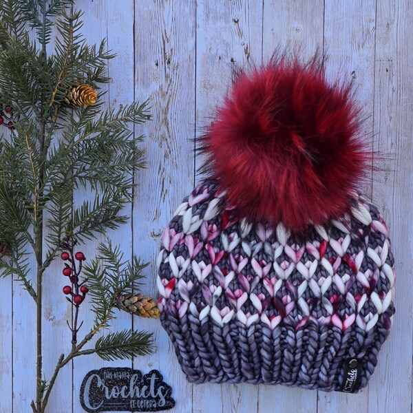 Stick or Twist Beanie Pattern Knit a Simple Ribbed Beanie or Decorative ...