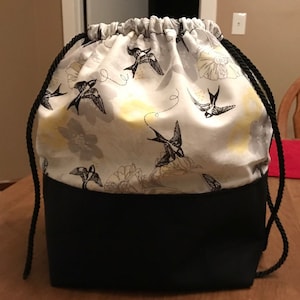 PATTERN, Drawstring Bag, Knitting Bag, PDF Sewing Pattern, Project Bag ...