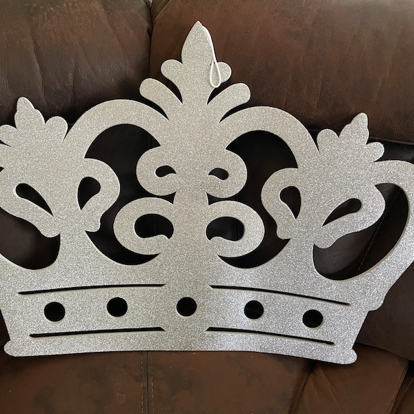 Huge Gorgeous Crown Wall Decor With Sheers for Your Little Princess ...
