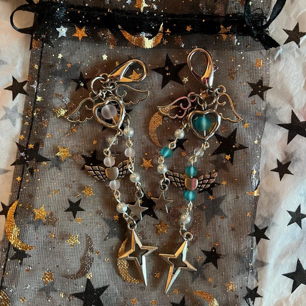 Cottagecore Saftey Pin Charms - Etsy