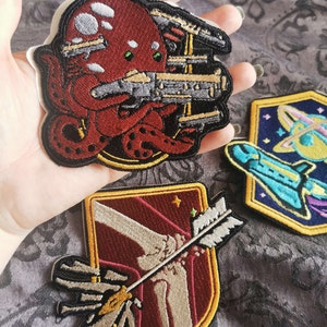 Glocktopus Starfield Patch/iron On/sew On/ Hook/ 3.54 X 4.02 - Etsy