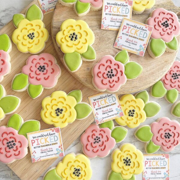 Teacher Gift Tags, Floral Couldn't Have Picked a Better Teacher ...