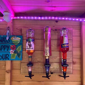 Home Bar Reclaimed Wooden Drinks Optics Plaque Spirit | Etsy UK