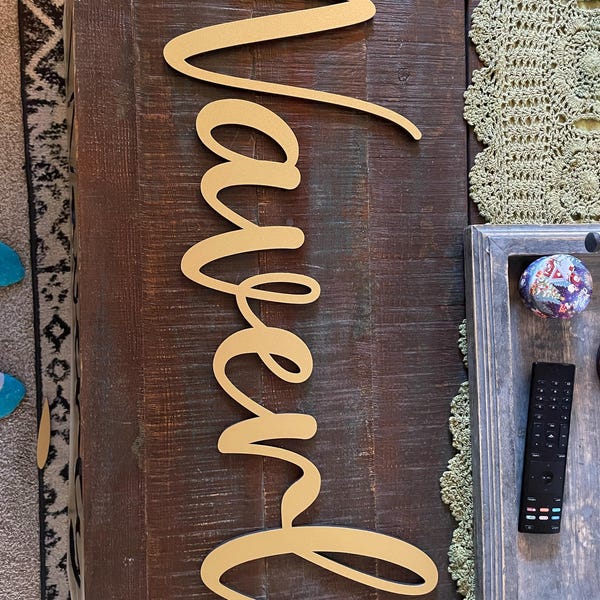 Baby Name Cutout Nursery Name Sign Nursery Decor Large Custom Name ...