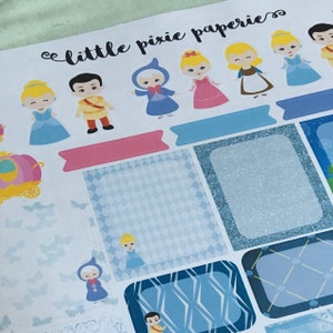 Cinderella Glass Slipper Full Kit Weekly Planner Stickers Set, for Use ...
