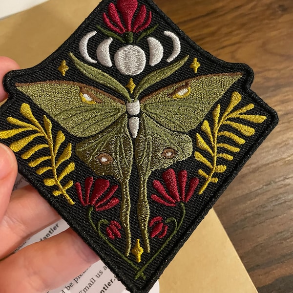 Floral Embroidered Patch, Nature is Magic, Gift for Gardeners, Gift for ...