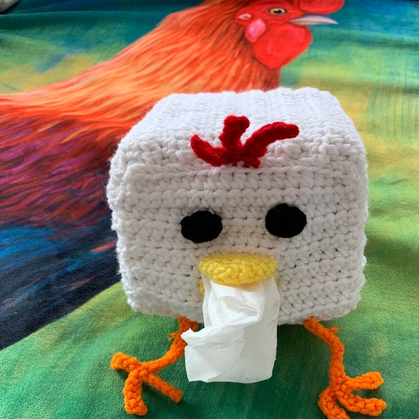 Chicken Tissue Box Cover, Home Decor, Rooster, Peep, Hen, Farm, Cow - Etsy