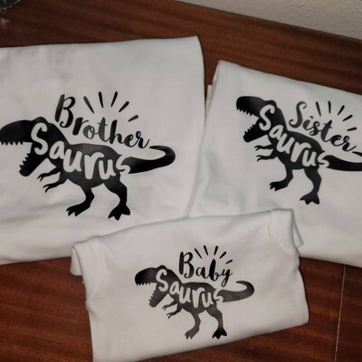 Brother Saurus Svg, T-rex Dinosaur Svg, Birthday Svg, Dxf, Eps, Png ...