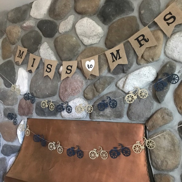 Bicycle Party Banner - Customizable Colors - Etsy