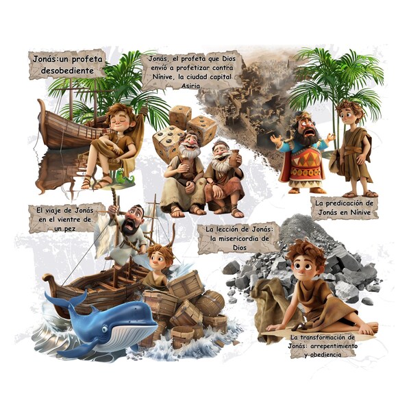 Women of the Bible Clipart Bundle Part 2, Cartoon Images, Bible Stories ...
