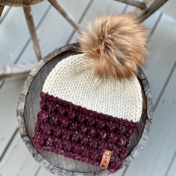 Tris Brimless Beanie Knit Hat Pattern, Knitting Pattern in 5 Sizes ...