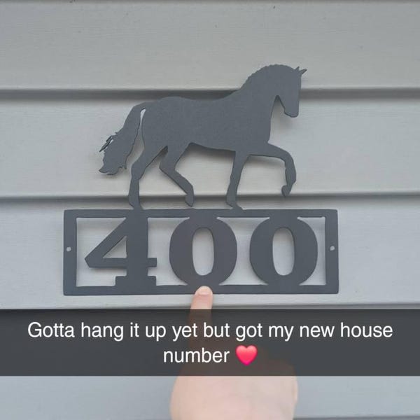 Metal Horse Address Sign Plasma Cut Sign Art - Etsy